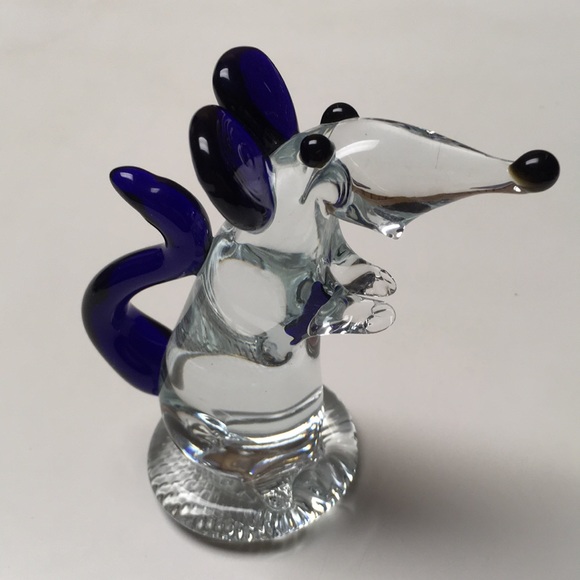 Art | Hand Blown Art Glass Mouse Figurine Sculpture | Poshmark